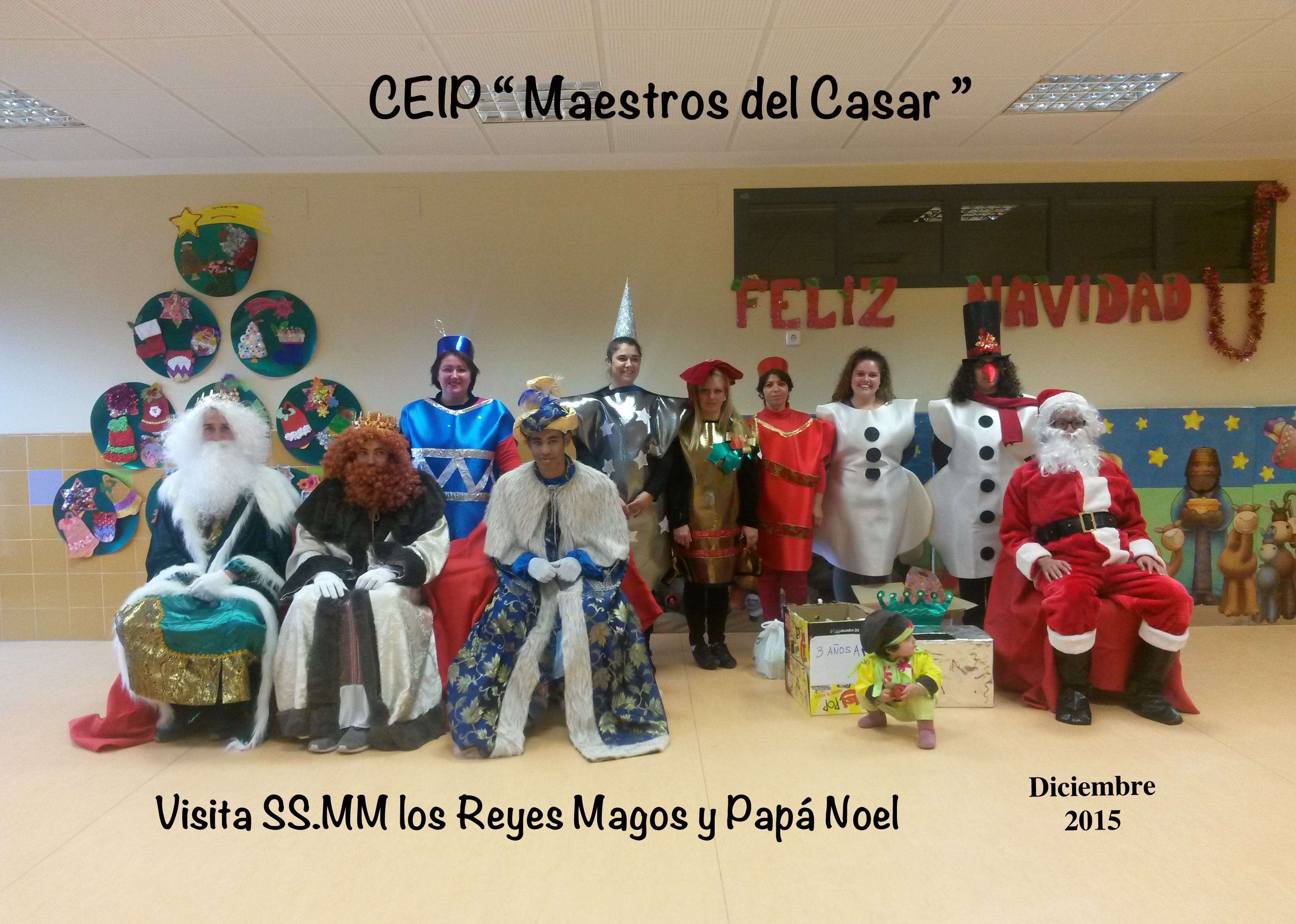 Visita SS.MM los Reyes Magos y Papá Noel al CEIP "Maestros del Casar" | CEIP Maestros del Casar ...
